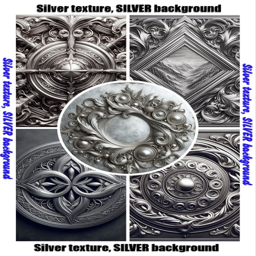 Second Life Marketplace - Silver texture, SILVER background